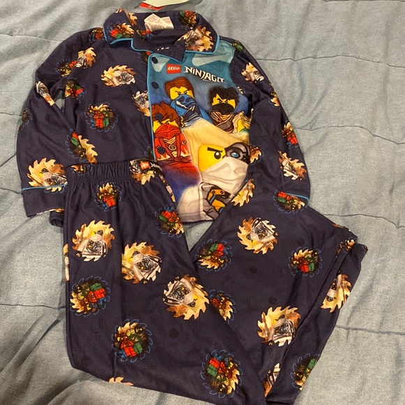 Lego | Pajamas | New Nwt Lego Ninjago Boys Pajamas Size 6 Button Up Top ...